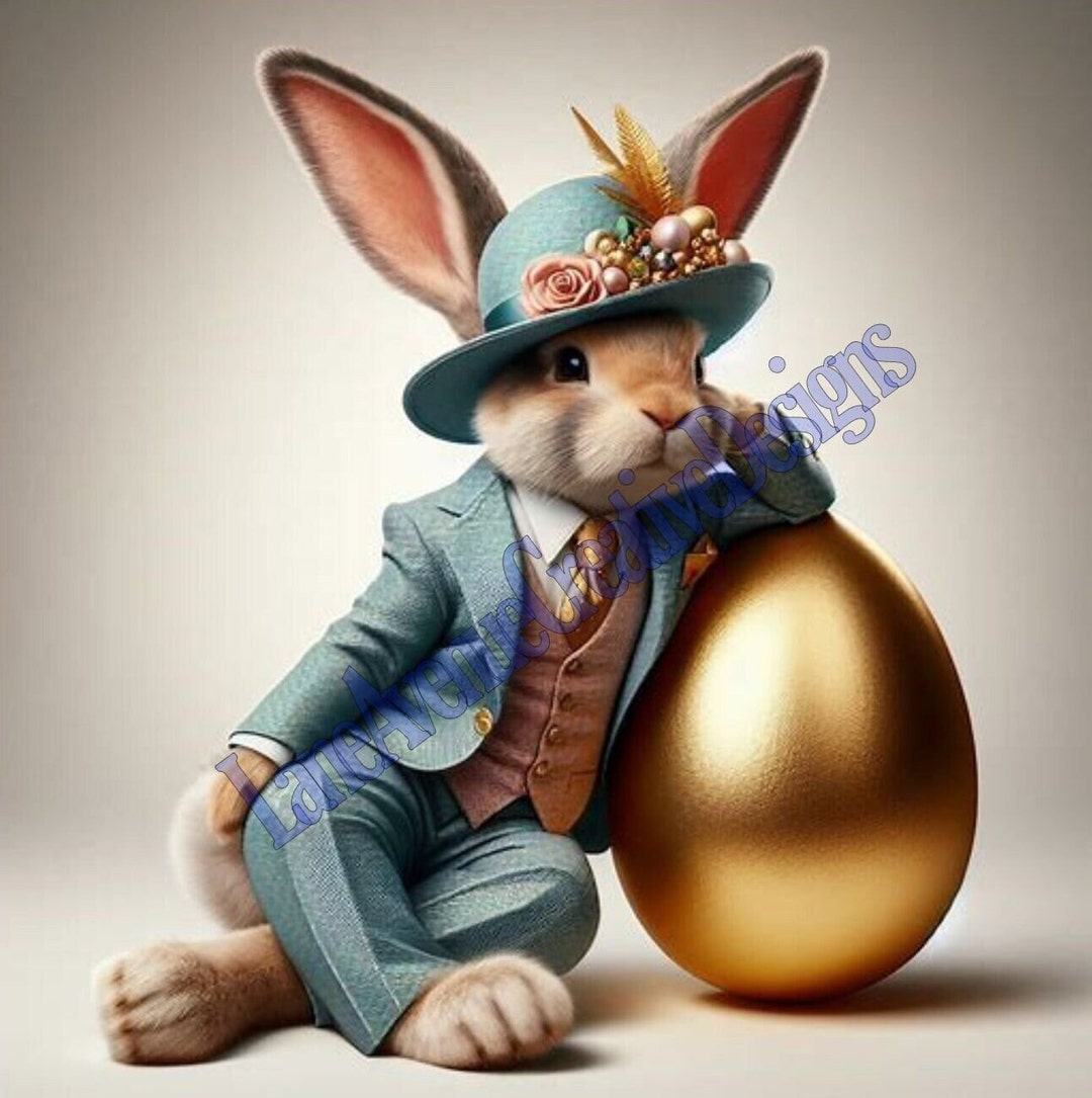 Easter Bunny Bundle Sublimation PNG Heat Transfer Digital File Clip Art ...