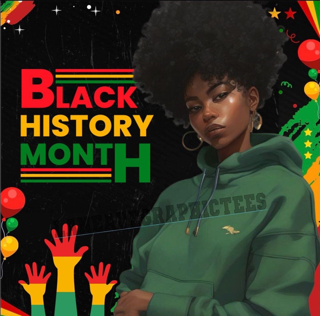 Black History Black Girl Magic Melanin Black Woman PNG Fashion Girl ...