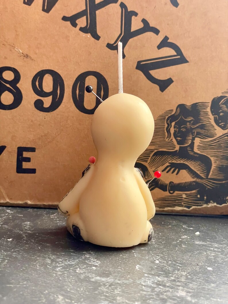 Voodoo Doll Candle Halloween Candle Cute and Creepy Candle - Etsy