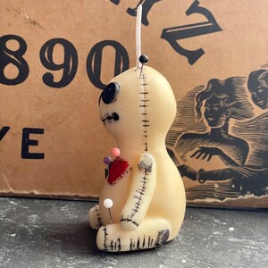 Voodoo Doll Candle, Halloween Candle, Cute and Creepy Candle, Voodoo ...