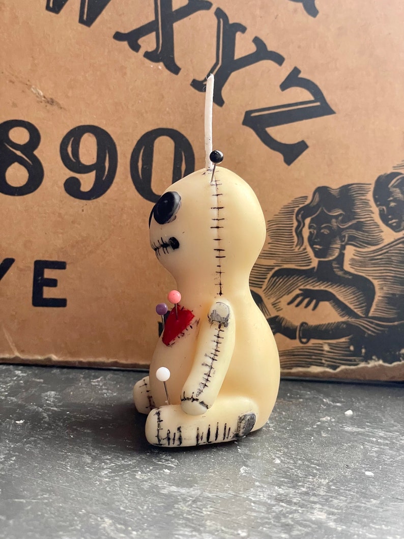 Voodoo Doll Candle Halloween Candle Cute and Creepy Candle - Etsy
