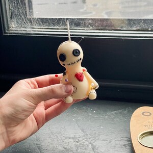 Voodoo Doll Candle, Halloween Candle, Cute and Creepy Candle, Voodoo ...