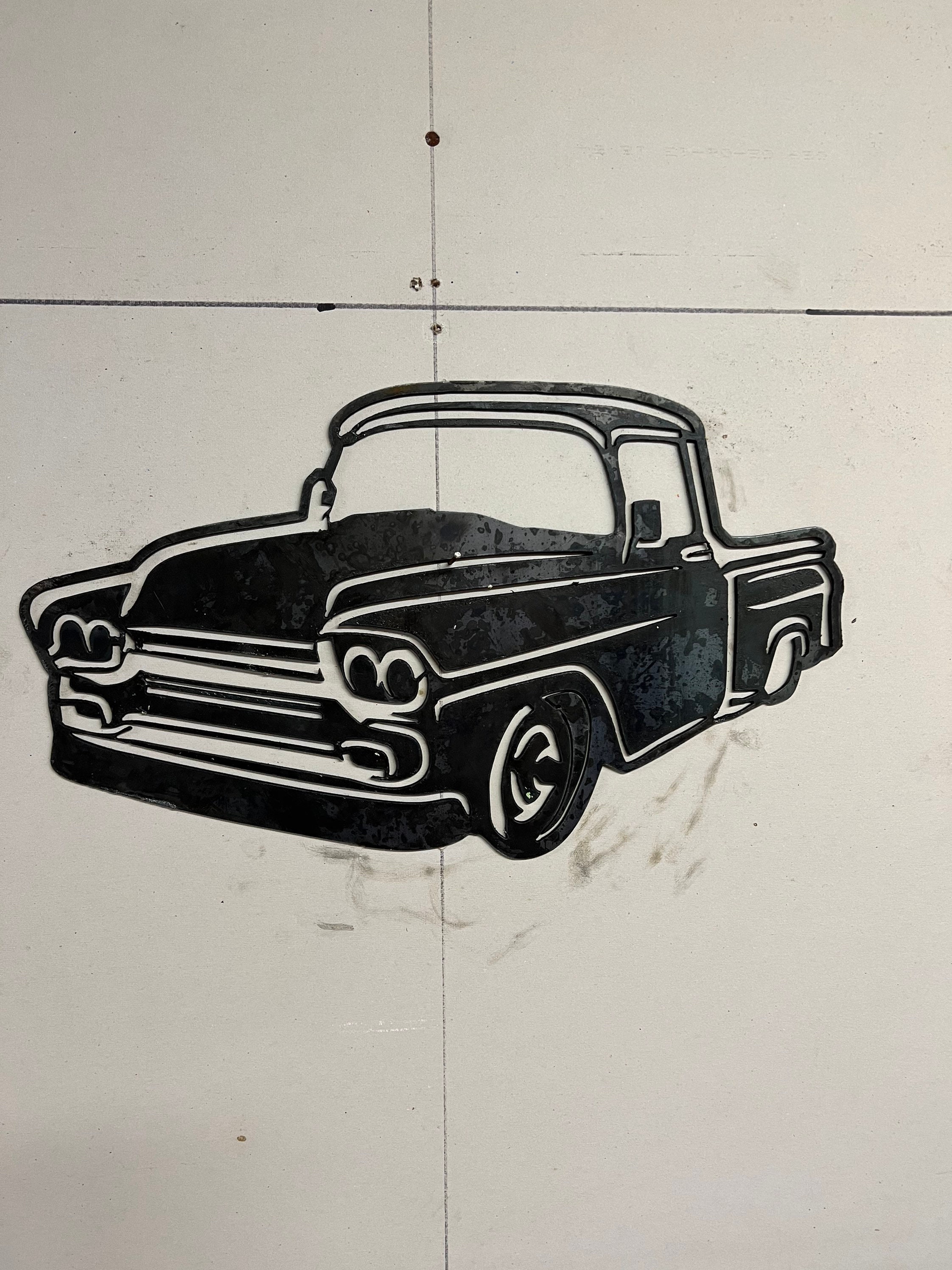 58 Chevy Pickup Stepside Wall Art - Etsy