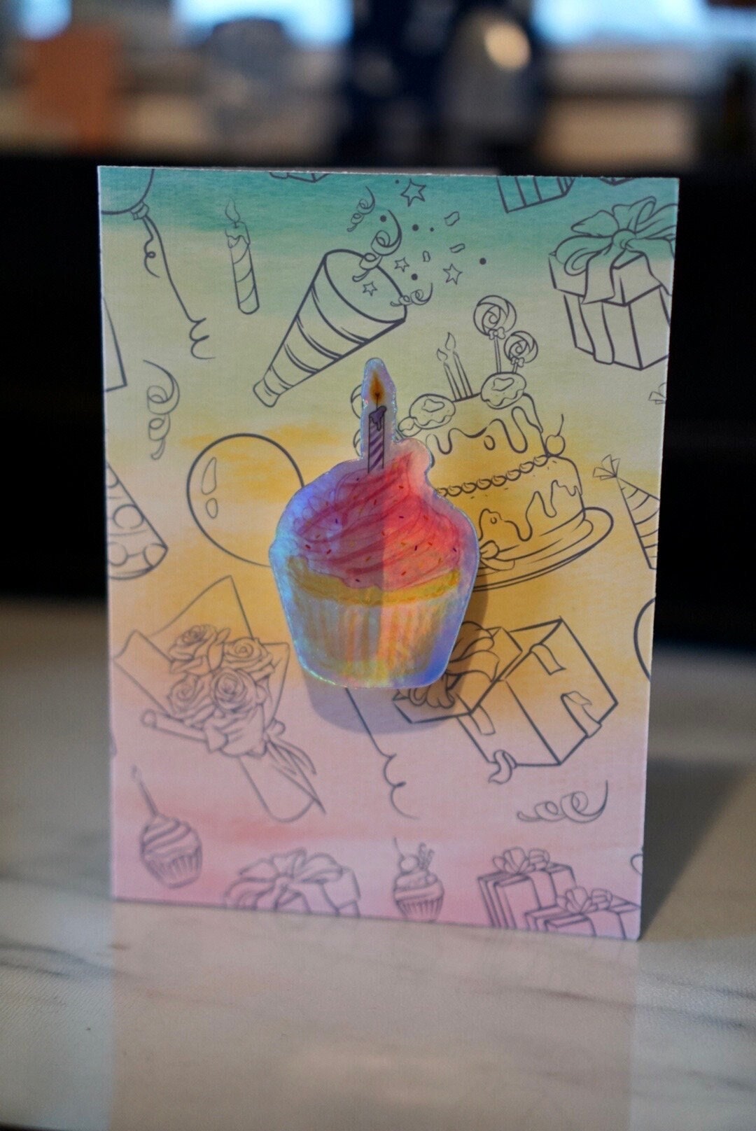 Birthday Gift Order Birthday Card & Stickers Mailed to You or a Loved ...