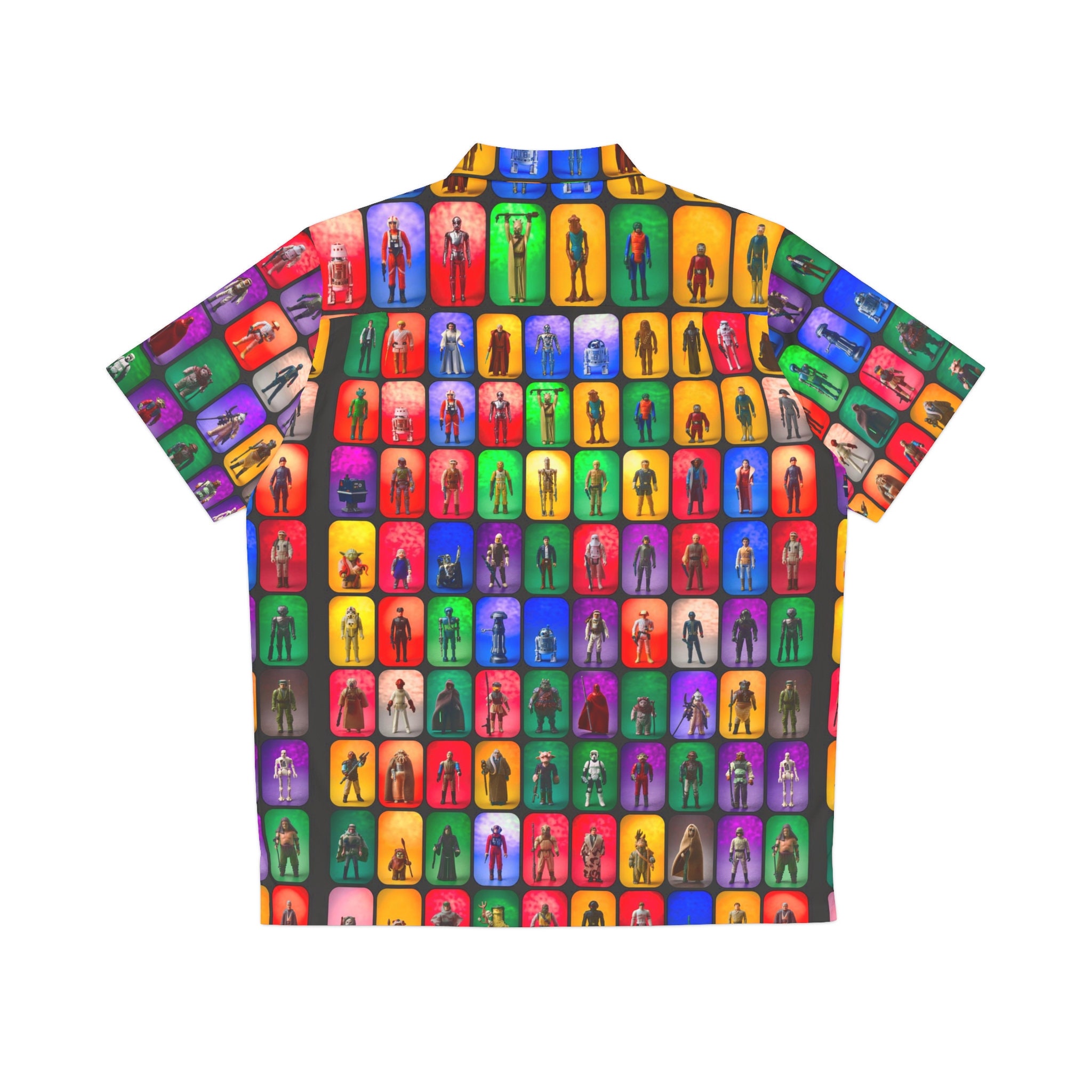 Vintage Star Wars Action Figure Men's Hawaiian Shirt - Etsy