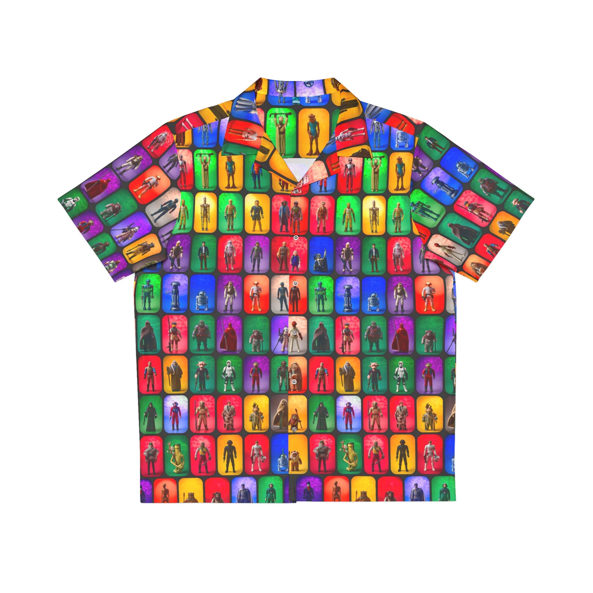 Vintage Star Wars Action Figure Men's Hawaiian Shirt - Etsy