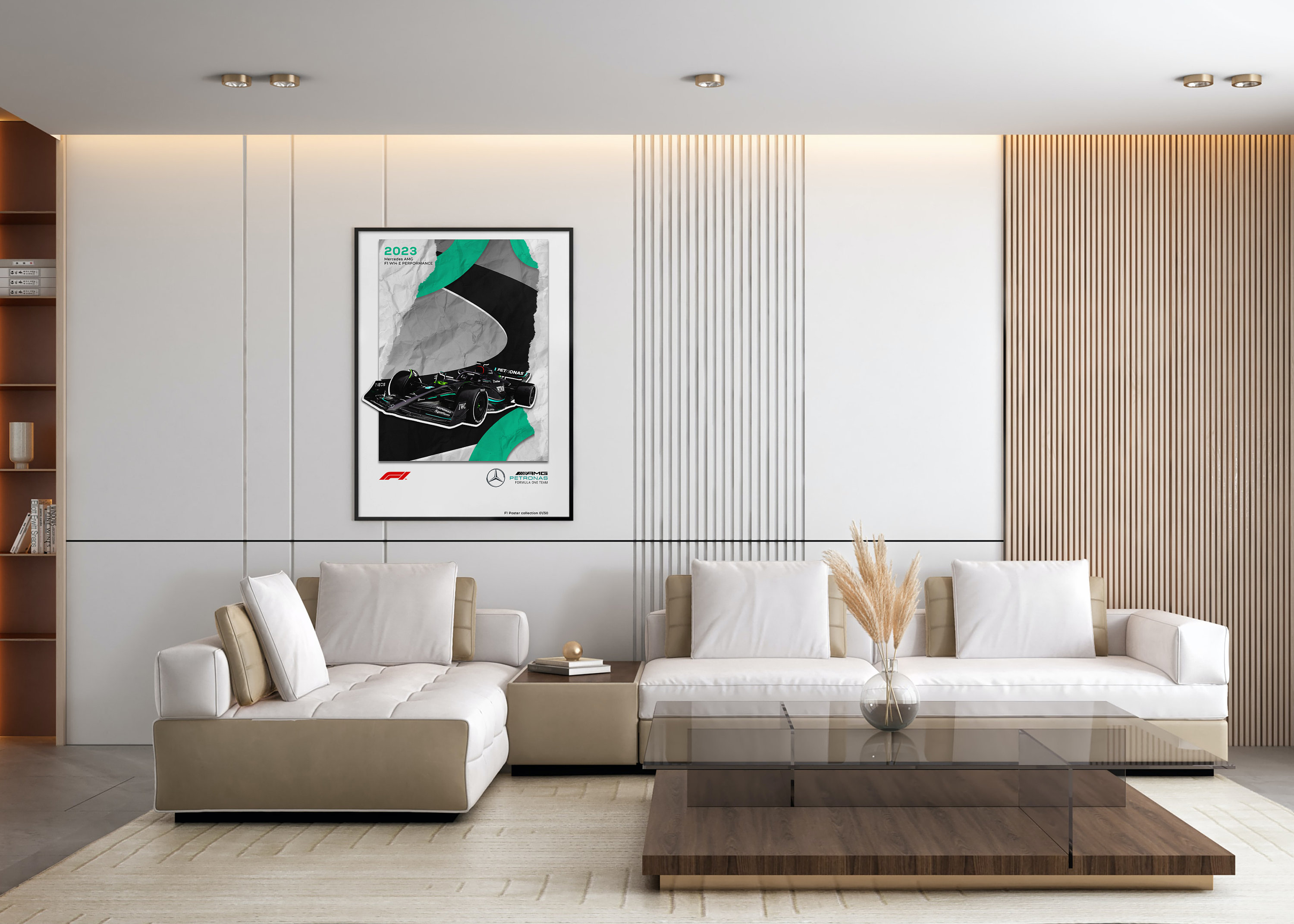 Custom Mercedes AMG Petronas F1 Car Printable Wall Art, Formula 1 ...