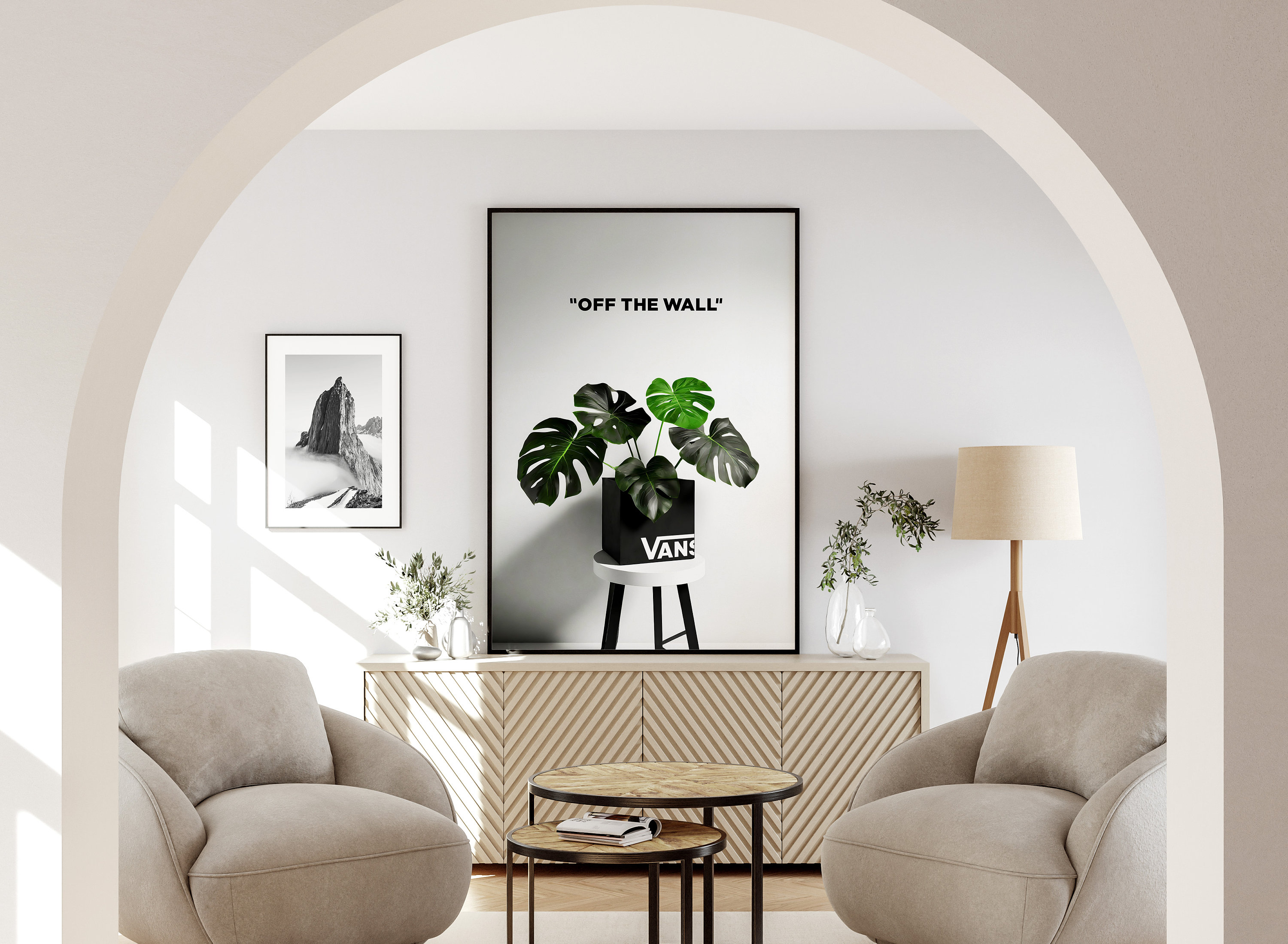 Monstera Vans Plant Printable Wall Art, Sneaker Box Poster, Minimalist ...