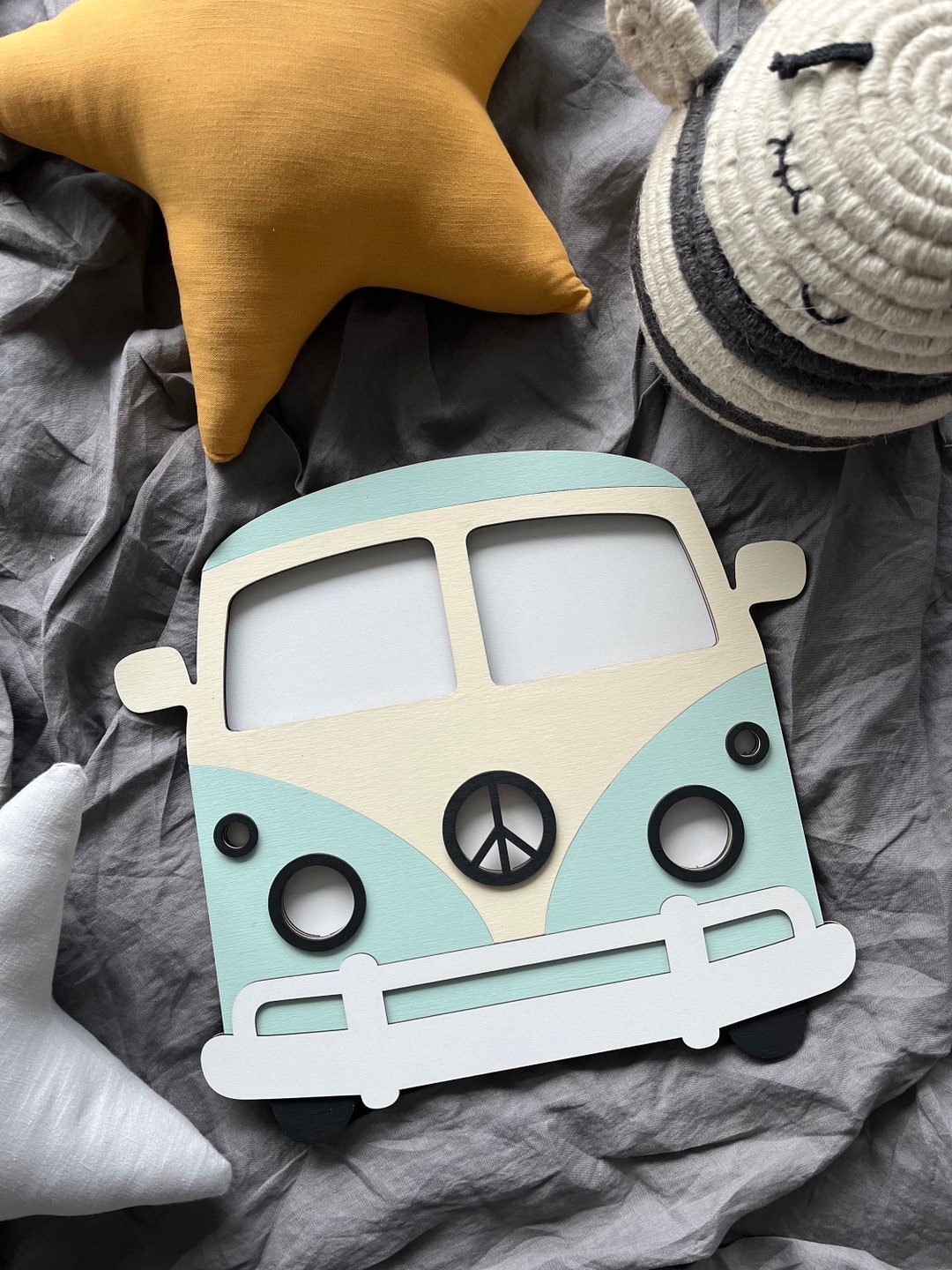 Peace Bus Wall Lamp in Mint - Etsy