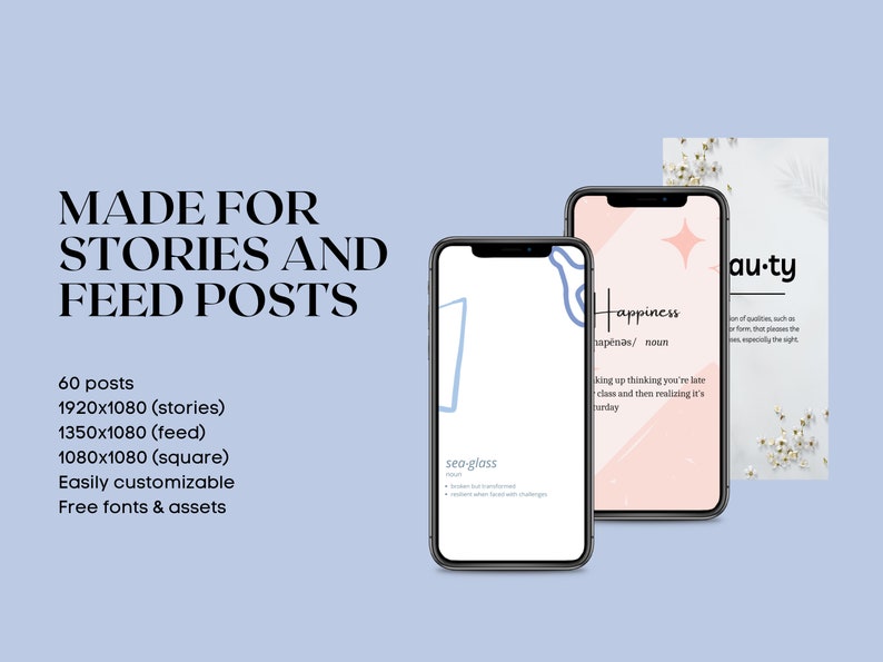 Word Definitions Instagram Post & Stories Templates | Social Media Post ...