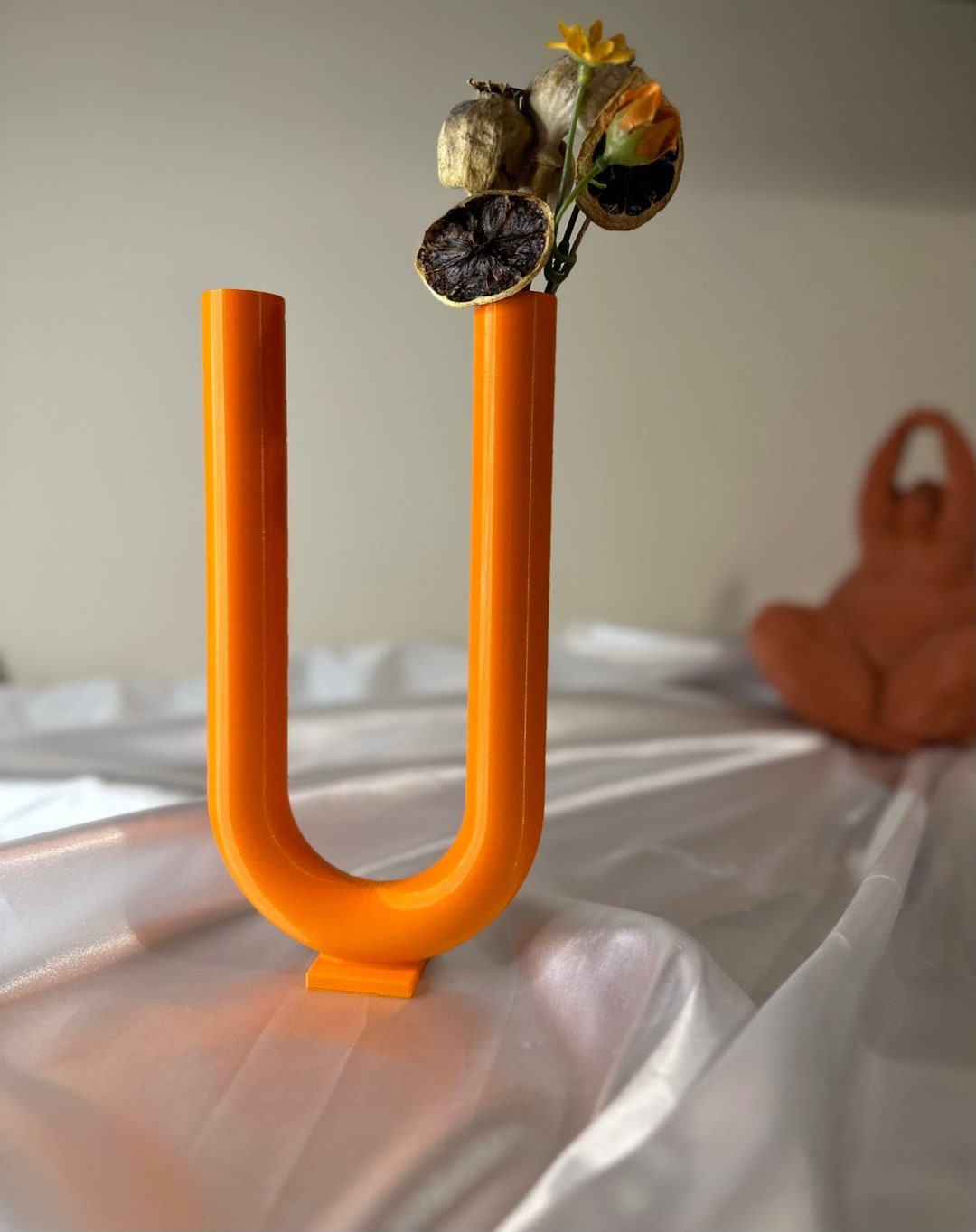 U Shaped Vase, Candlestick Holder Modern Style, Flower Pot, Home Decor ...