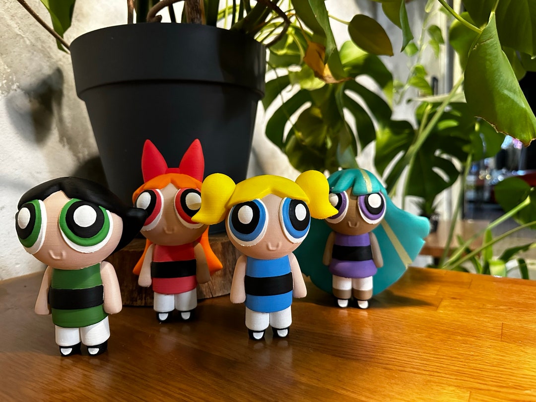 Hand-painted Powerpuff Girls Figurines, Fan Art 3D Printed, Unique ...