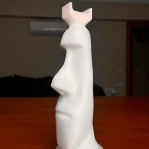 Moai Monolith Inspired 3D Printed Headphone Stand Easter Island Statue Design Happy Mothers Day ...