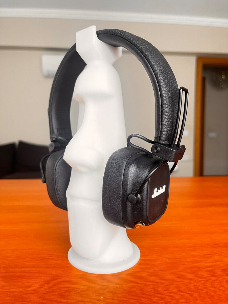 Moai Monolith Inspired 3D Printed Headphone Stand Easter Island Statue Design Happy Mothers Day ...