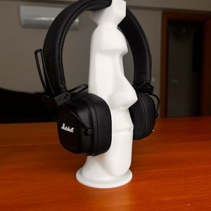 Moai Monolith Inspired 3D Printed Headphone Stand Easter Island Statue Design Happy Mothers Day ...