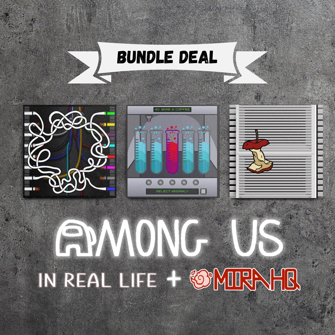 Among Us in Real Life Game Bundle | Skeld + Mira HQ - Etsy
