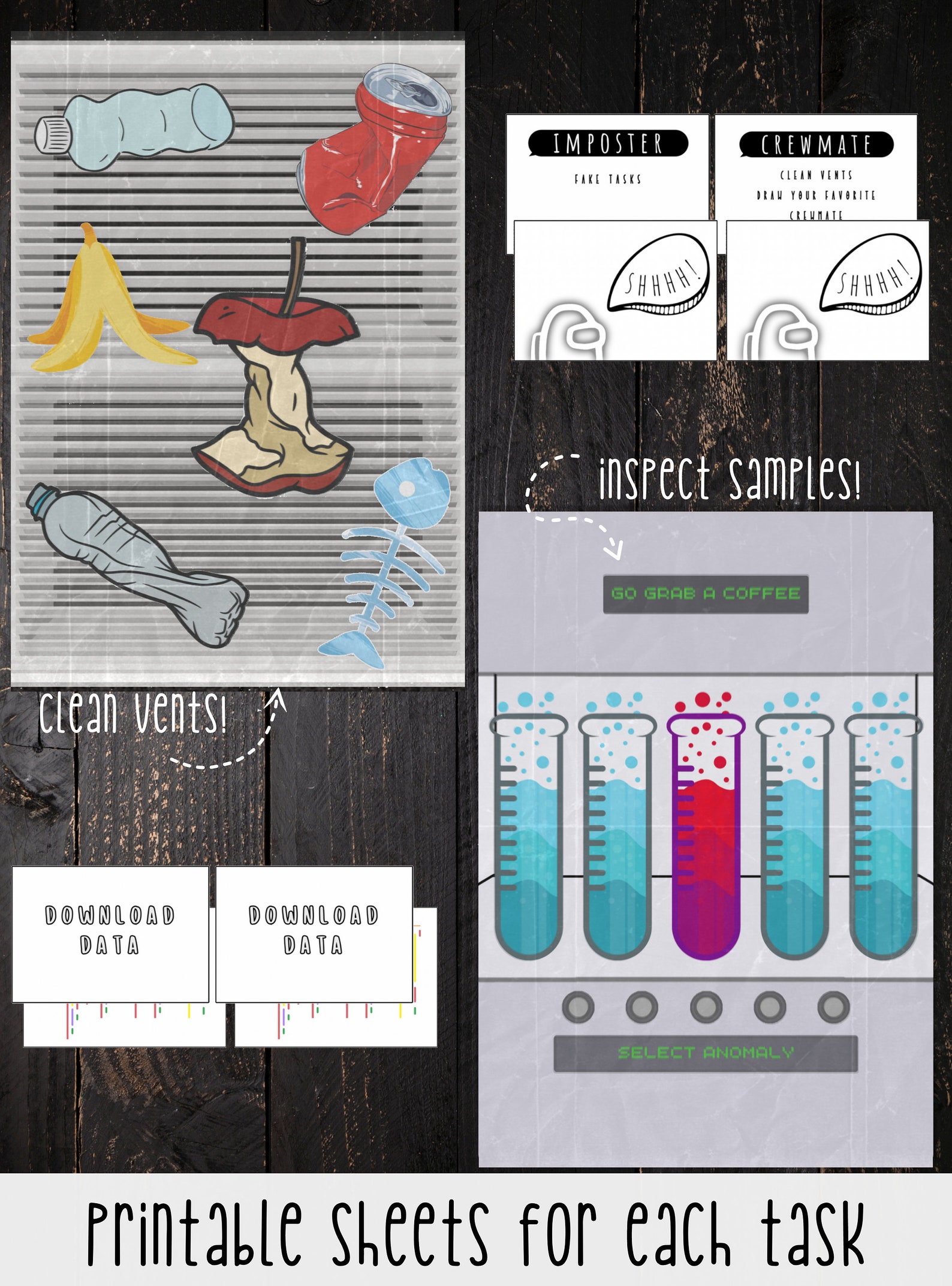 Instant Download Among Us Real Life Party Game Fun Activity for Kids ...