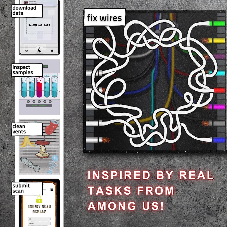 Among Us in Real Life Game Bundle | Skeld + Mira HQ - Etsy Australia