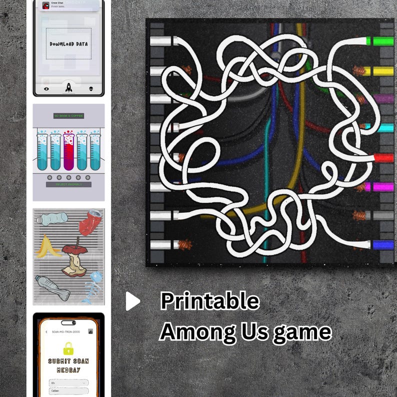 Among Us Birthday Party Bundle – Printable Game, Editable Invitation ...