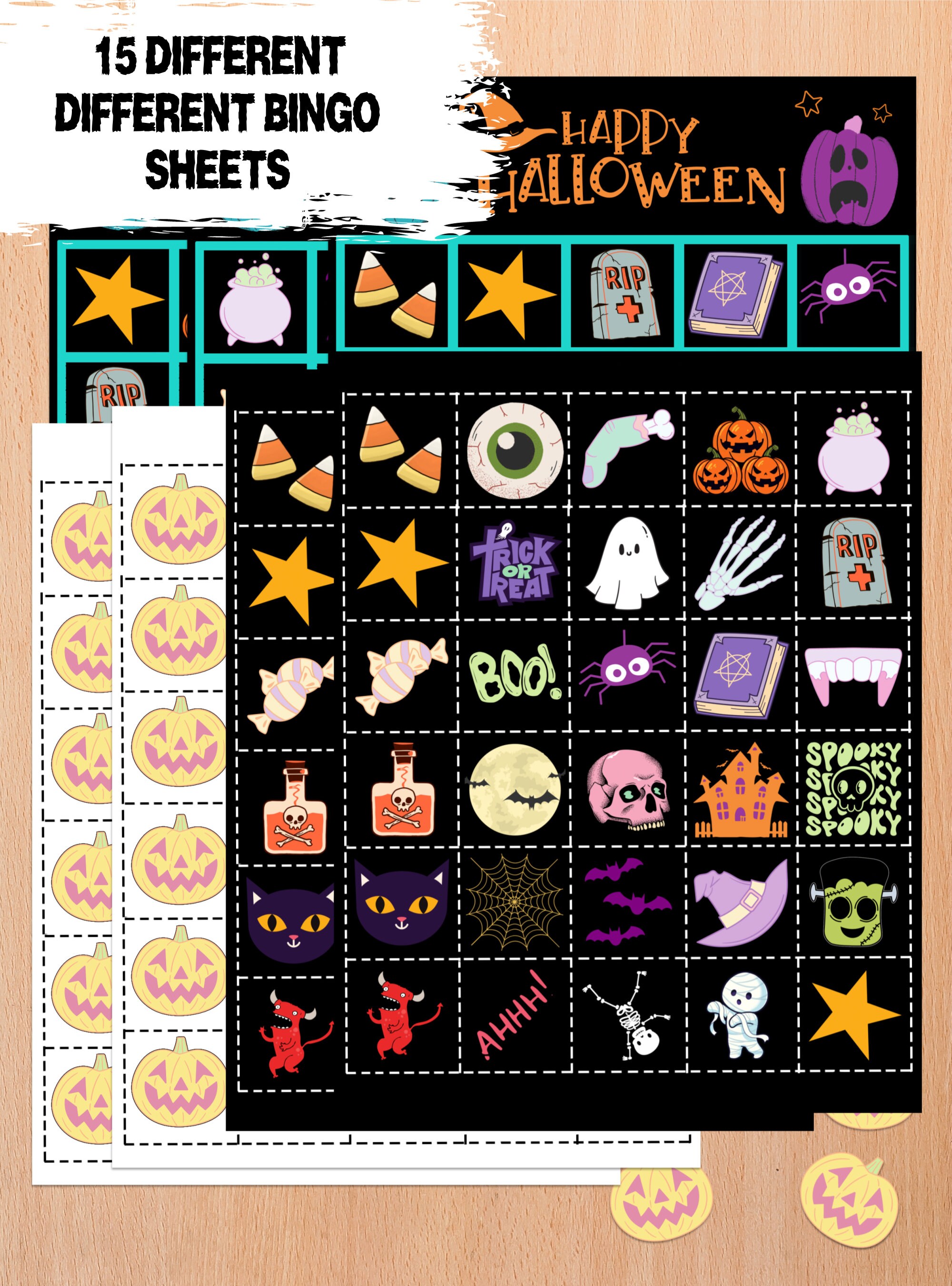 Class Activity Instant Download for Halloween Bingo Game - Etsy