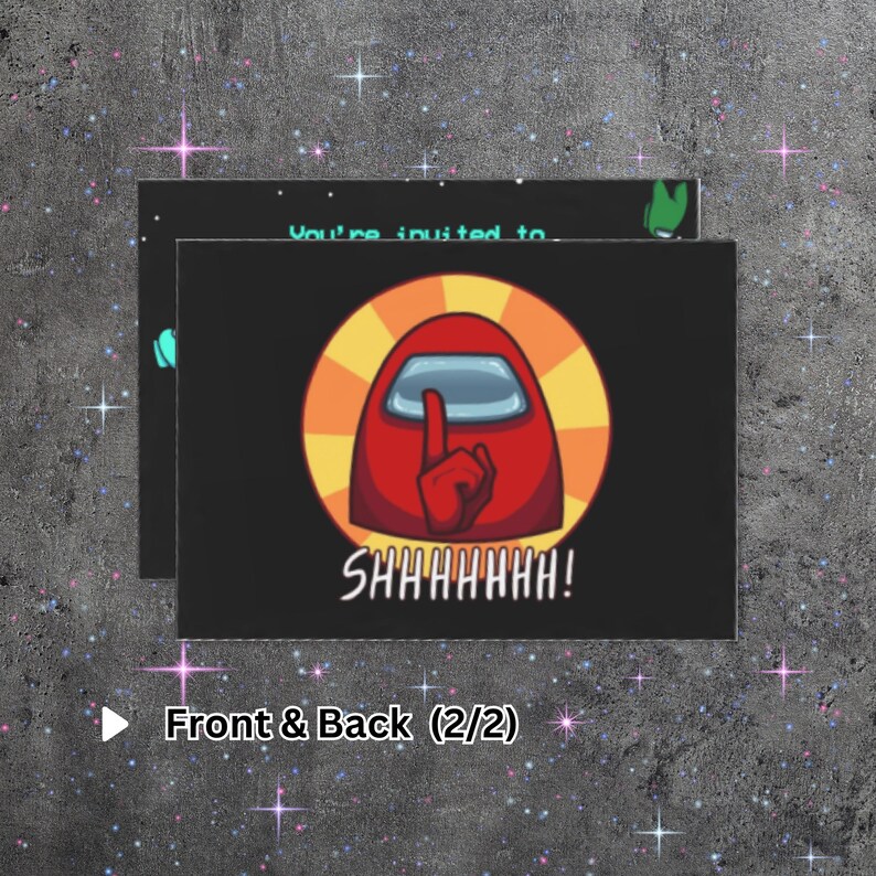 Among Us Birthday Invitation | Digital Download | Editable Canva ...