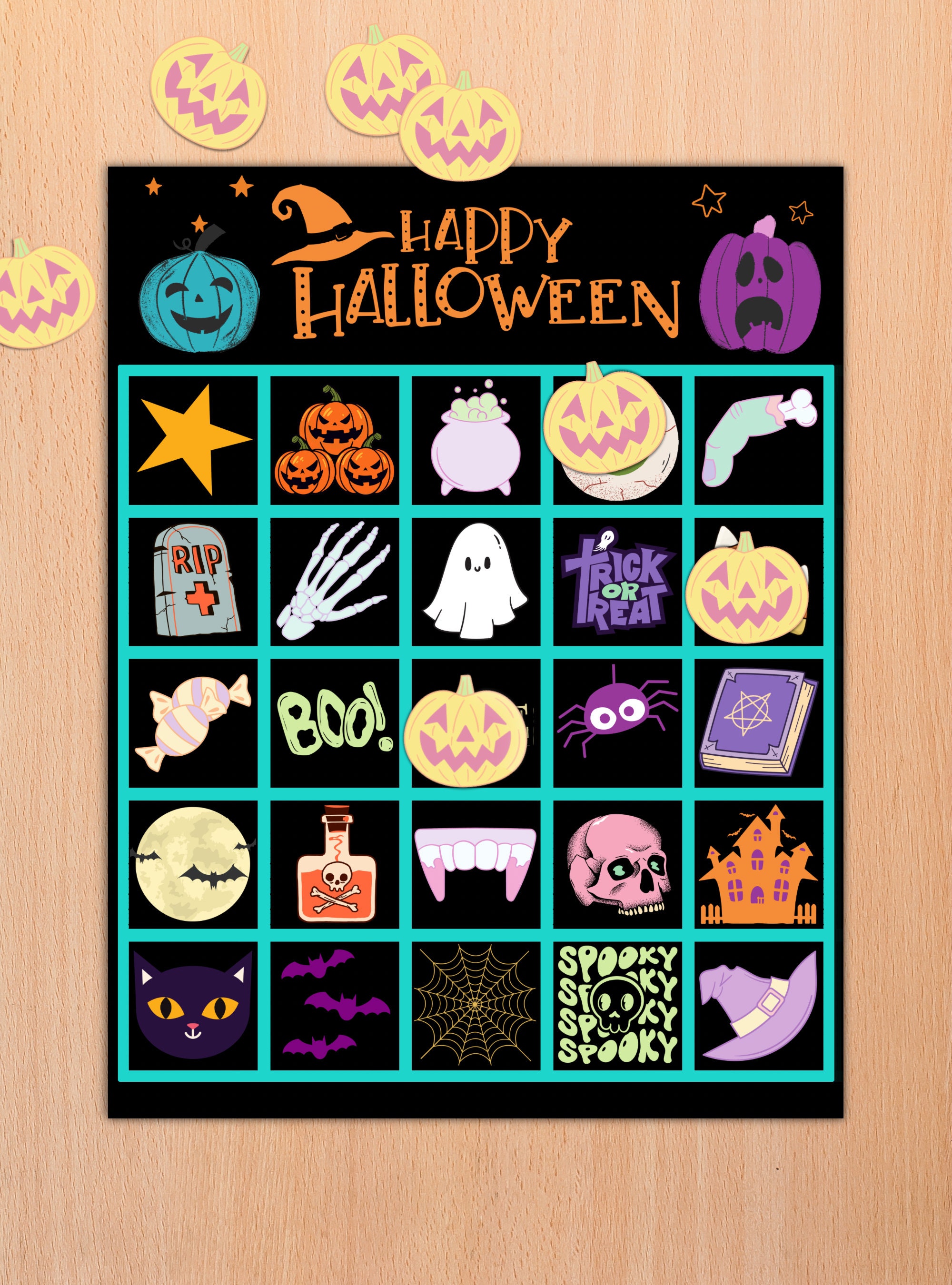 Class Activity Instant Download for Halloween Bingo Game - Etsy
