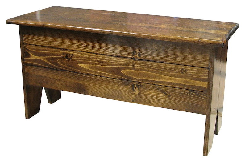 Solid Wood Storage Benches Primitive Storage Benches Country - Etsy