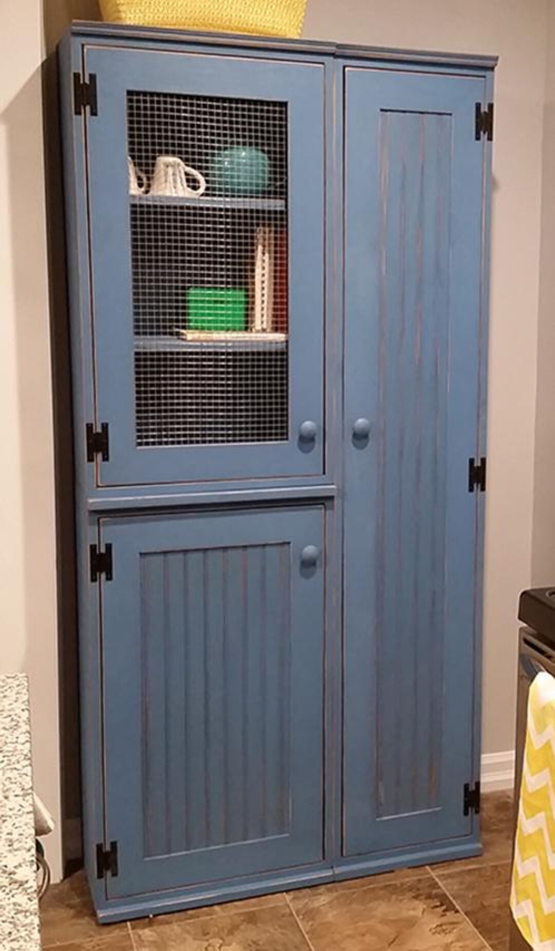 Storage Hutch With Broom Closet Free Standing Pantry Storage Unit Free Standing Cupboard Display Hutch Etsy