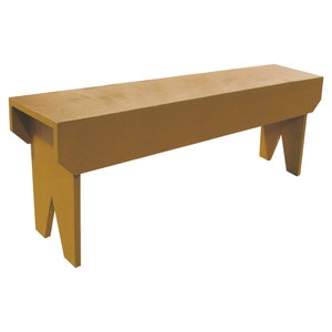 4' Primitive Bench, Solid Knotty Pine Bench, Country Bench, Farmhouse ...