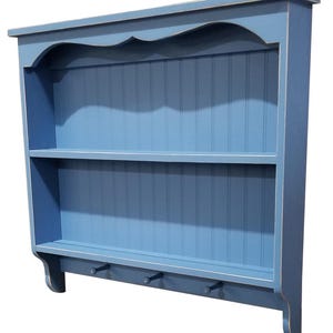 Solid Wood Plate Shelf With Pegs, Plate Shelf, Sturbridge Yankee ...