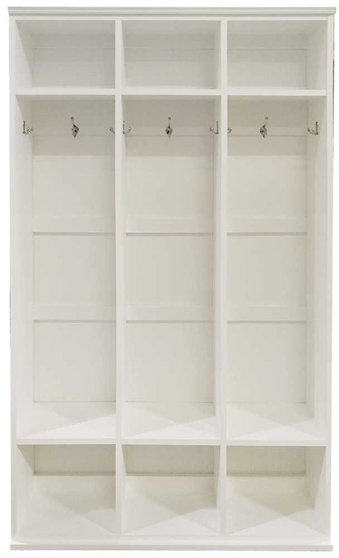 Solid Wood Locker Unit, Triple Locker System, Entryway Storage, Mudroom ...