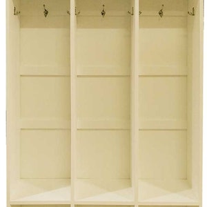 Solid Wood Locker Unit, Triple Locker System, Entryway Storage, Mudroom ...