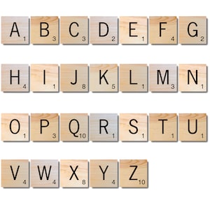 3" Scrabble Wall Tiles, Scrabble Wall Letters, Scrabble, Family ...