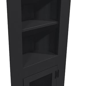 Small Corner Hutch, Solid Wood Corner Cabinet, Primitive Corner Hutch ...