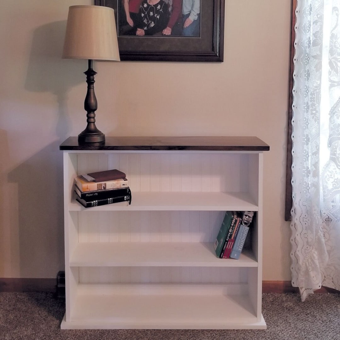Three Shelf Bookcase, Solid Wood Bookcase, Hall Bookcase, Low Bookcase ...