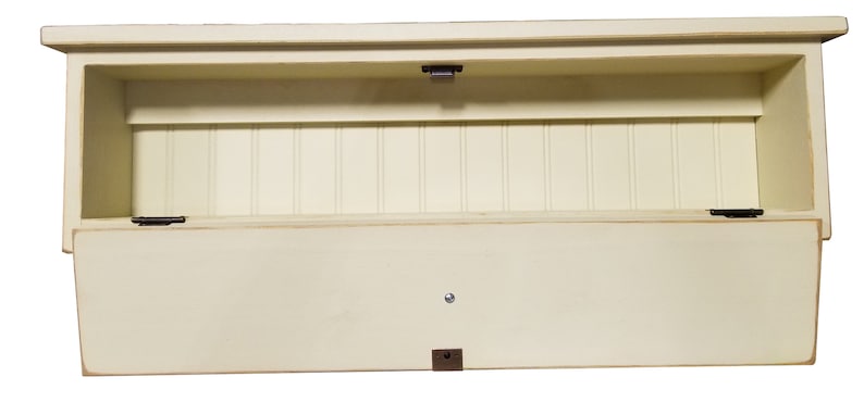 32" Mitten Box Shelf, Wood Wall Shelf With Pegs and Storage, Farmhouse ...