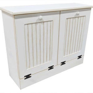 Tilt Out Trash & Recycling, Solid Wood Tilt Out Double Trash Bins ...