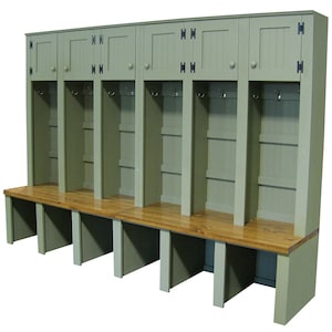 6 Section Locker Unit, Mudroom Locker System, Entryway Solutions, Open ...