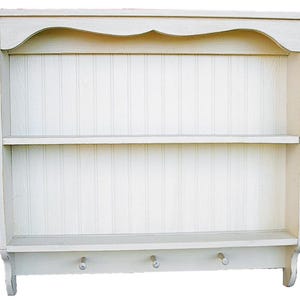 Solid Wood Plate Shelf With Pegs, Plate Shelf, Sturbridge Yankee ...