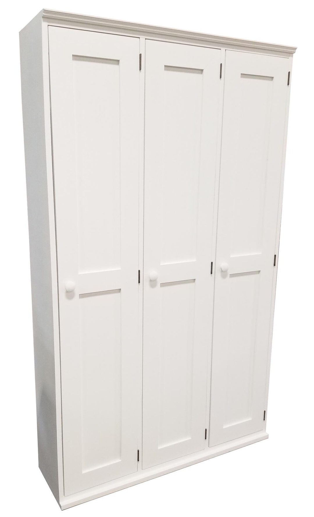 Solid Wood Triple Locker Unit With Doors, Locker System, Entryway or Mudroom Storage, Hall Tree ...