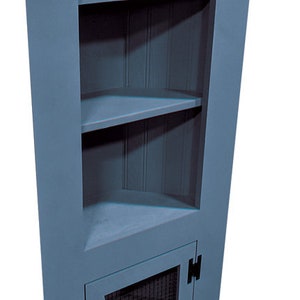 Small Corner Hutch Solid Wood Corner Cabinet Primitive - Etsy