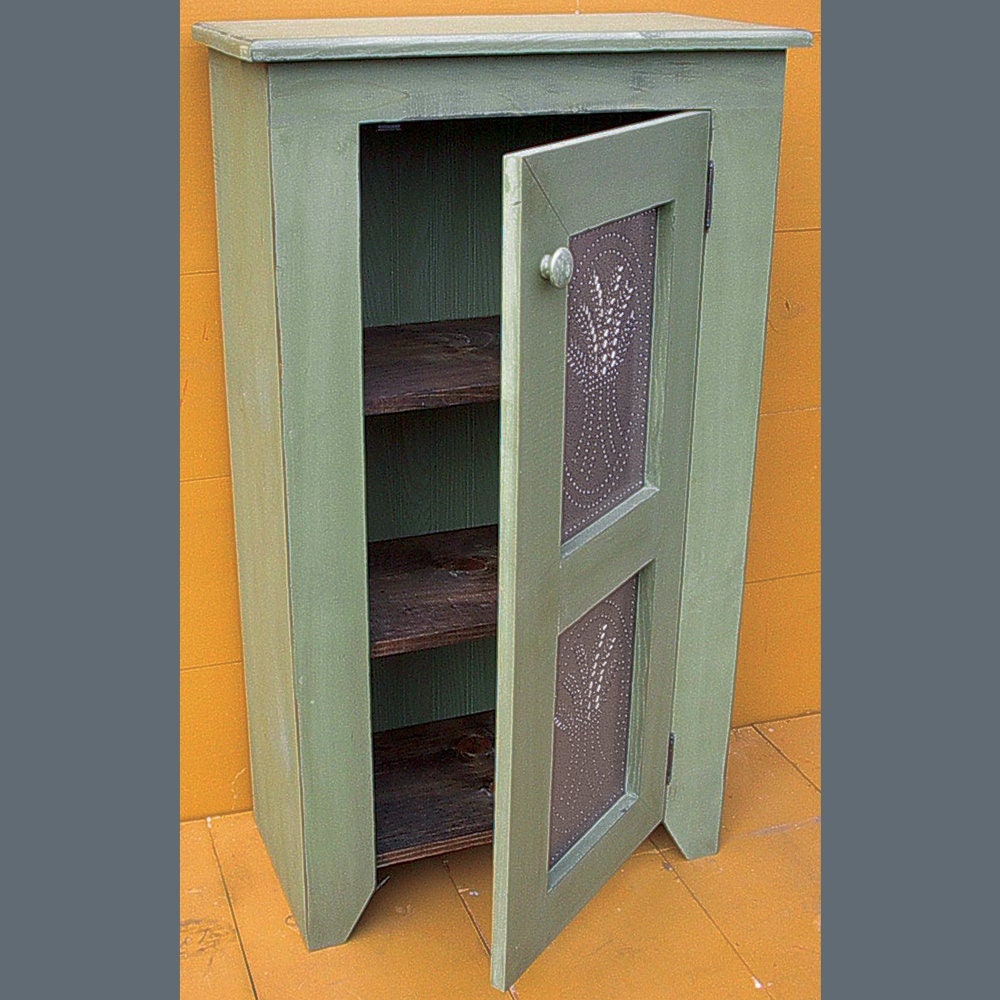 Pie Safe, Primitive Pie Safe, Punched Tin Cabinet, Country Pie Cabinet ...