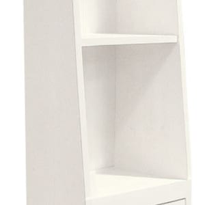 Solid Wood Cantback Narrow Hutch, Narrow Open Pantry, Decorative ...