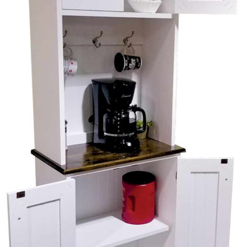 Rustic Coffee Bar Armoire - Etsy