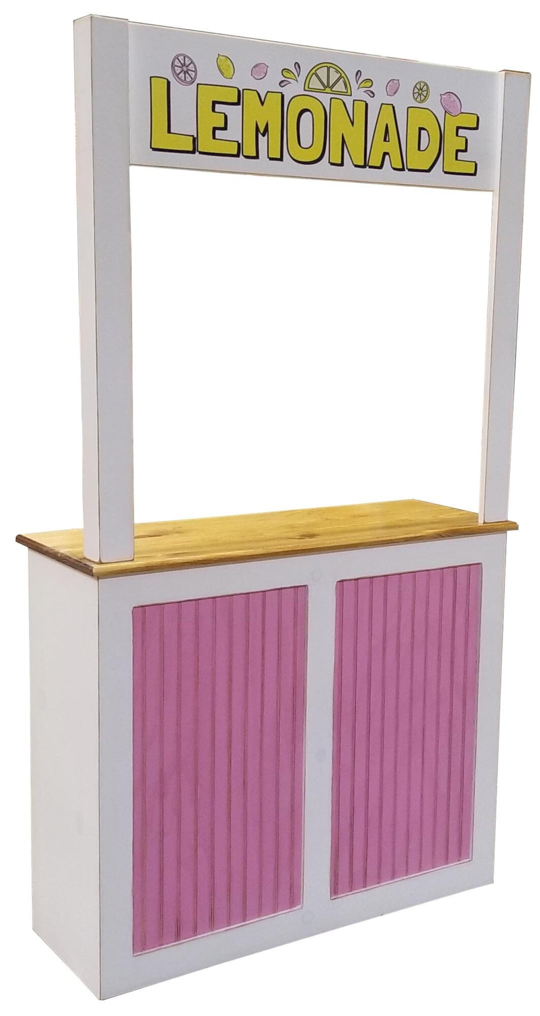 Solid Wood Lemonade Stand, Super Cute Lemonade Stand, Pink & White - Etsy