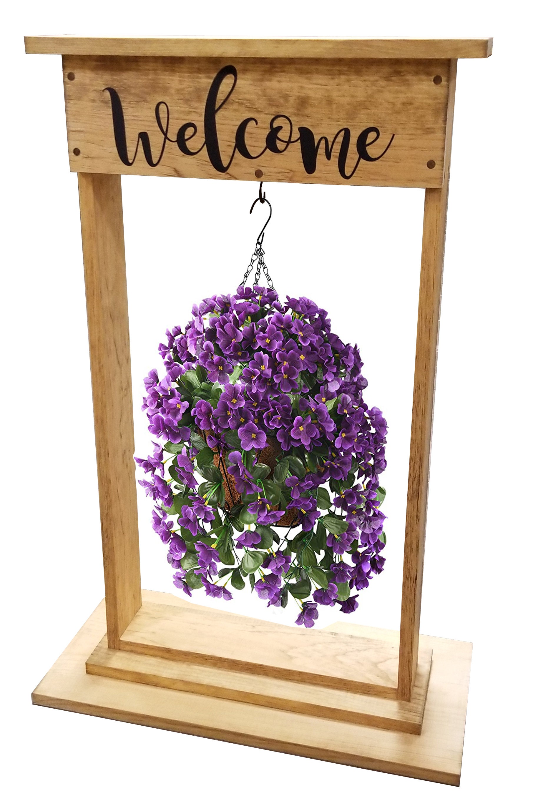 Self Standing Welcome Plant Stand 36 Tall Hanging - Etsy