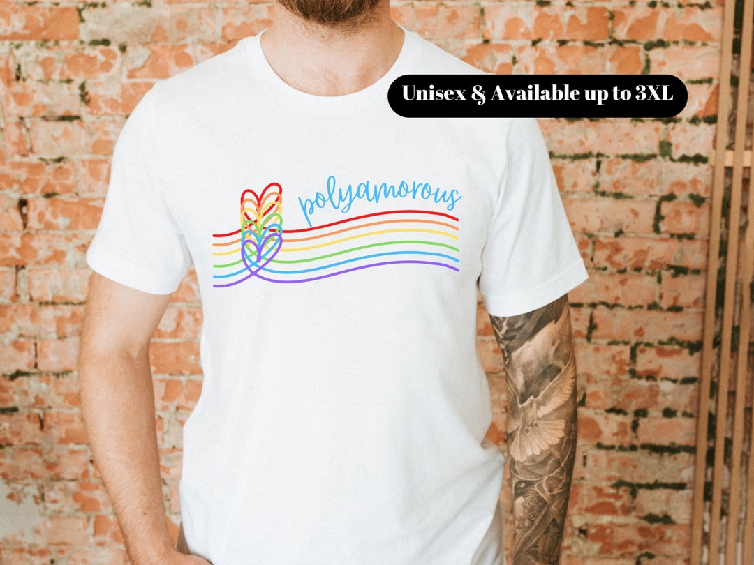 Polyamory Pride Tee, Polyamorous Flag, Poly Queer Pride Gift, Subtle ...