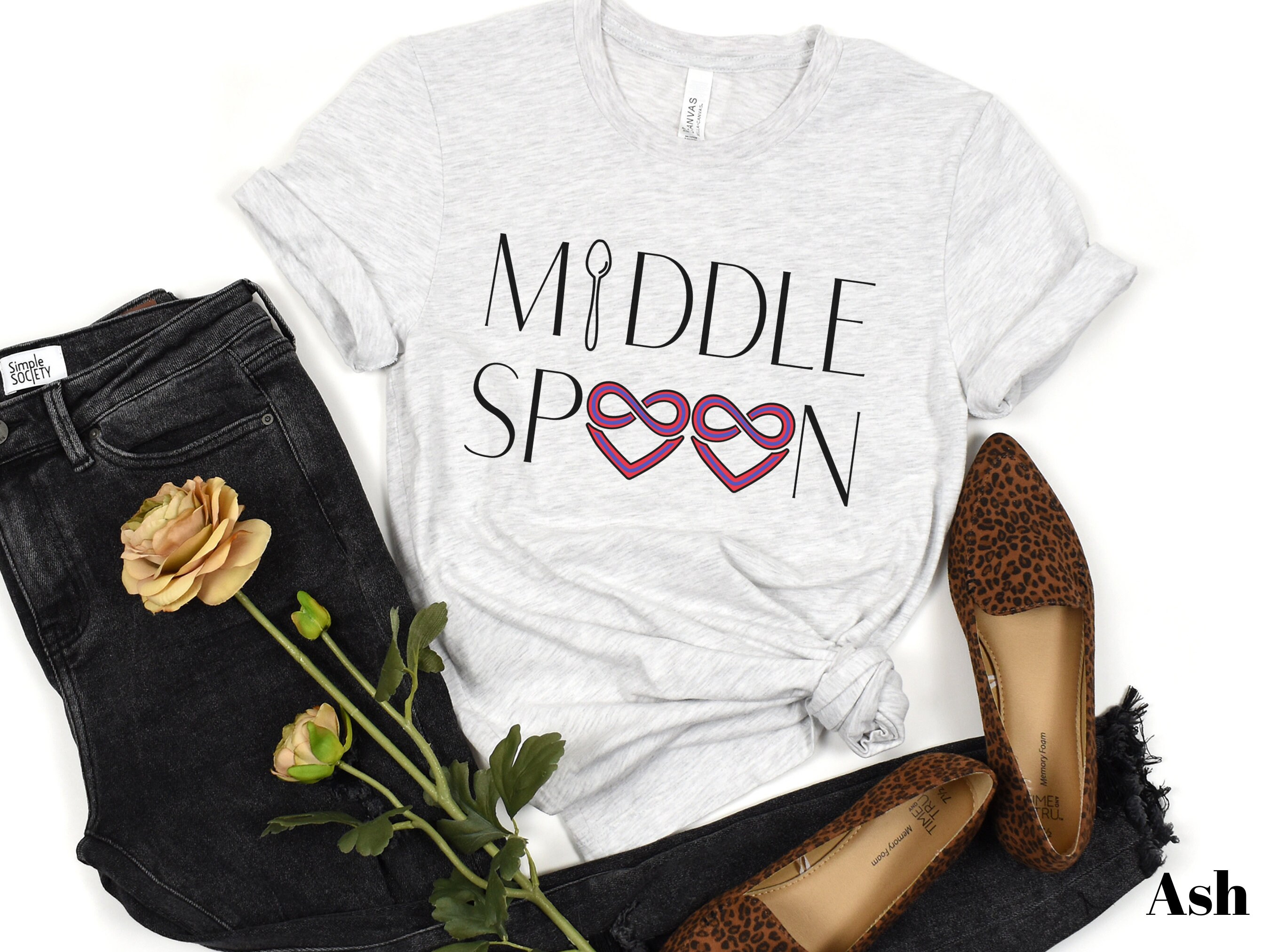 Middle Spoon Polyamory Throuple Shirt Polyamorous Flag Poly Queer