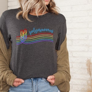 Polyamory Pride Tee, Polyamorous Flag, Poly Queer Pride Gift, Subtle ...