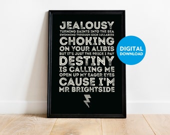 The Killers Lyrics - Etsy
